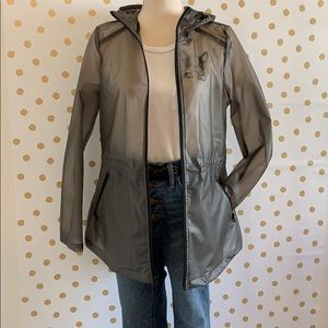 Nautica | Jackets & Coats | Gray See Through Plastic Nautica Rain Shell ...